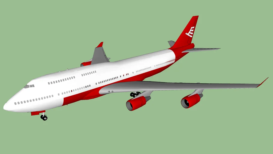 Decknar Airlines Boeing 747-4D9 (RETIRED LIVERY) | 3D Warehouse