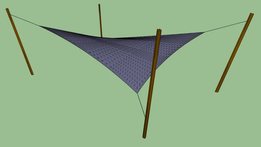 Rectangular Sail 5x3 75° pos 2 | 3D Warehouse