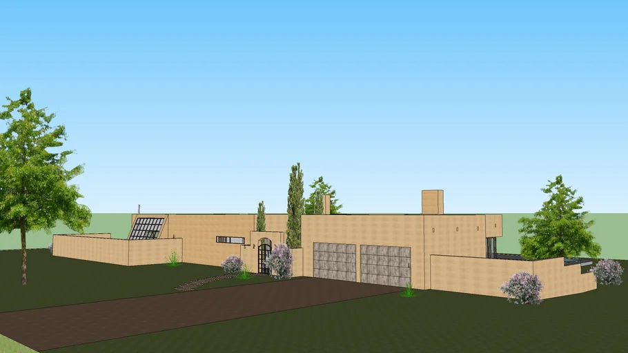 Modern Adobe House with Art Studio | 3D Warehouse