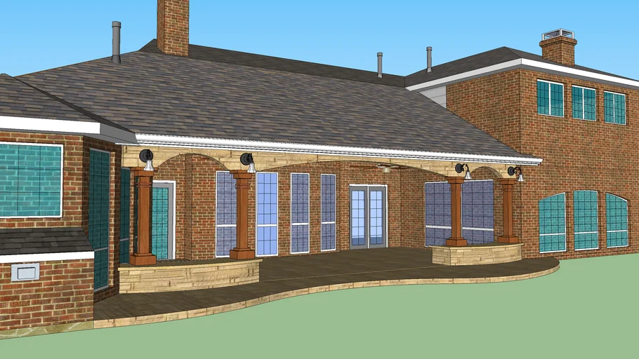 Built in patio Cover | 3D Warehouse