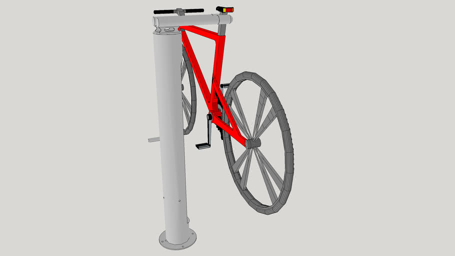 dero stand and bike | 3D Warehouse