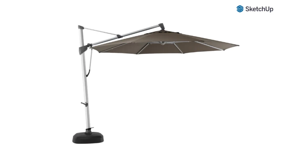 Ombrellone Lateral Redondo Sombrano - Wupa | 3D Warehouse