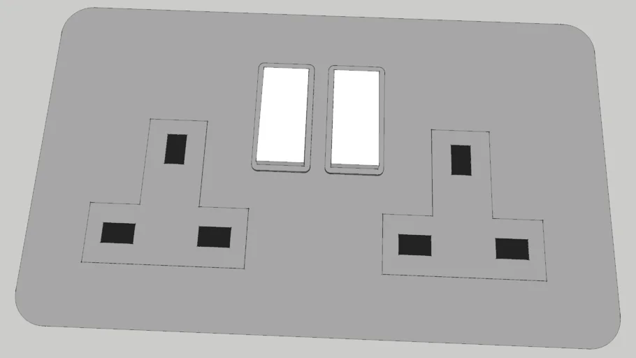 double socket | 3D Warehouse
