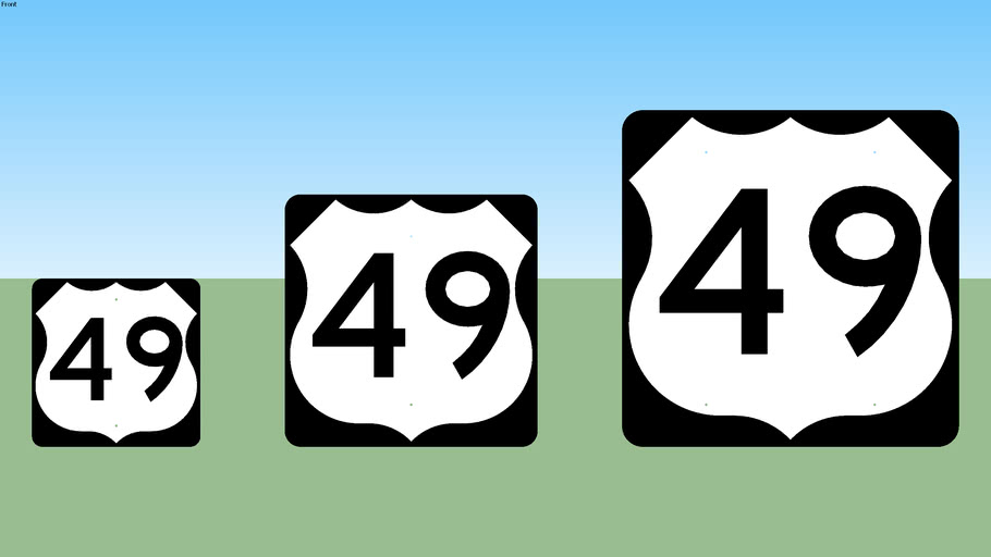 U.S. 49 Sign | 3D Warehouse