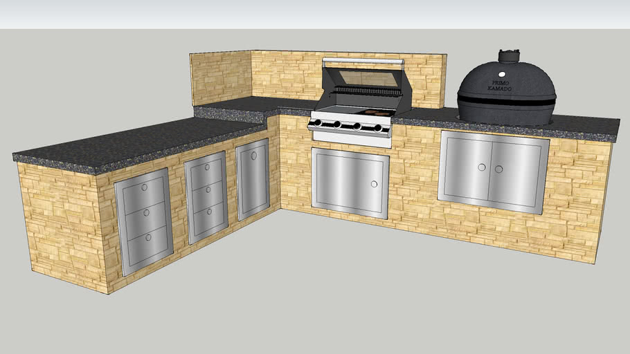 Outdoor BBQ and Smoker | 3D Warehouse