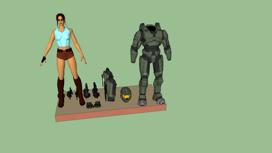 Master Cheif UNMASKED! | 3D Warehouse