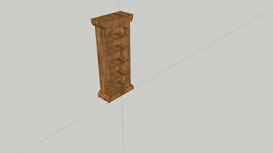 Oak bookshelf | 3D Warehouse
