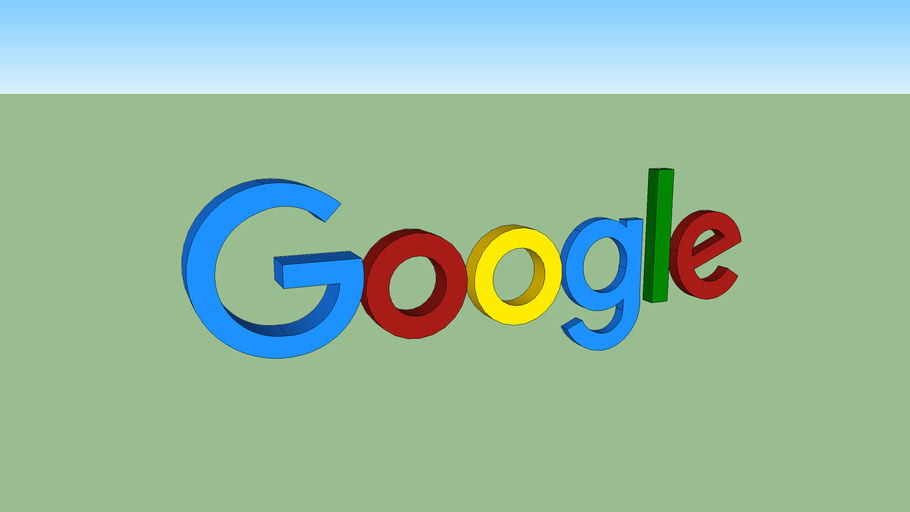 Google logo 3D | 3D Warehouse