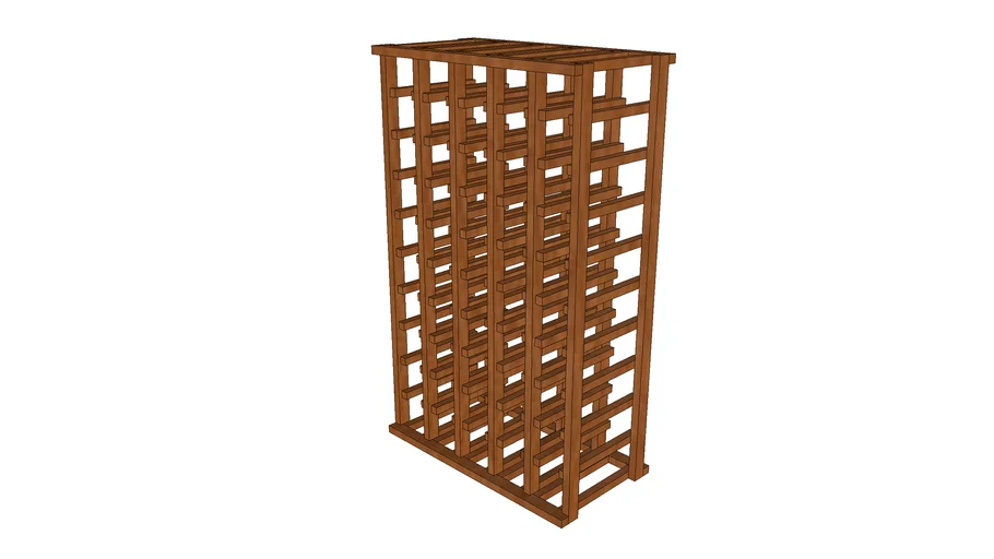 38.25'H Upper Rack - 5 Column 23.25'W | 3D Warehouse