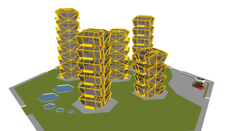 modern tower block | 3D Warehouse