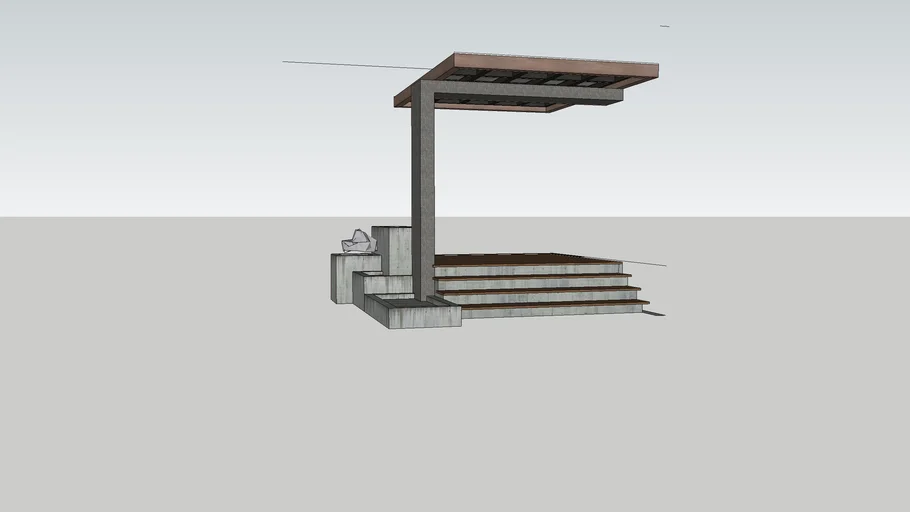 Modern porch | 3D Warehouse