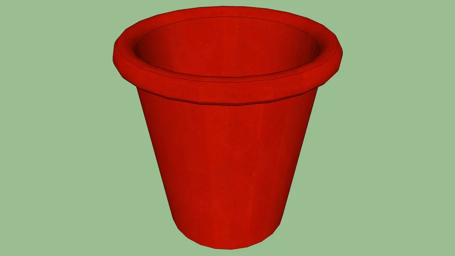 red pot | 3D Warehouse