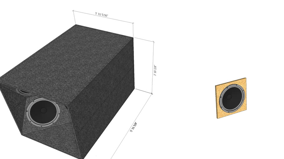 Subwoofer enclosure with twelve 18' subwoofers | 3D Warehouse