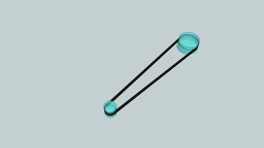 Poleas y correa - Pulleys and belt | 3D Warehouse