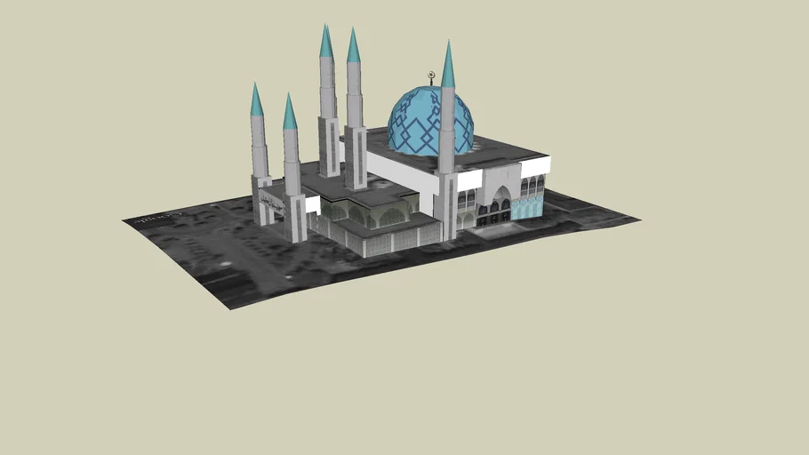 Sultan Ismail Mosque in UTM Uploaded by Behnam Alizadehashrafi | 3D ...