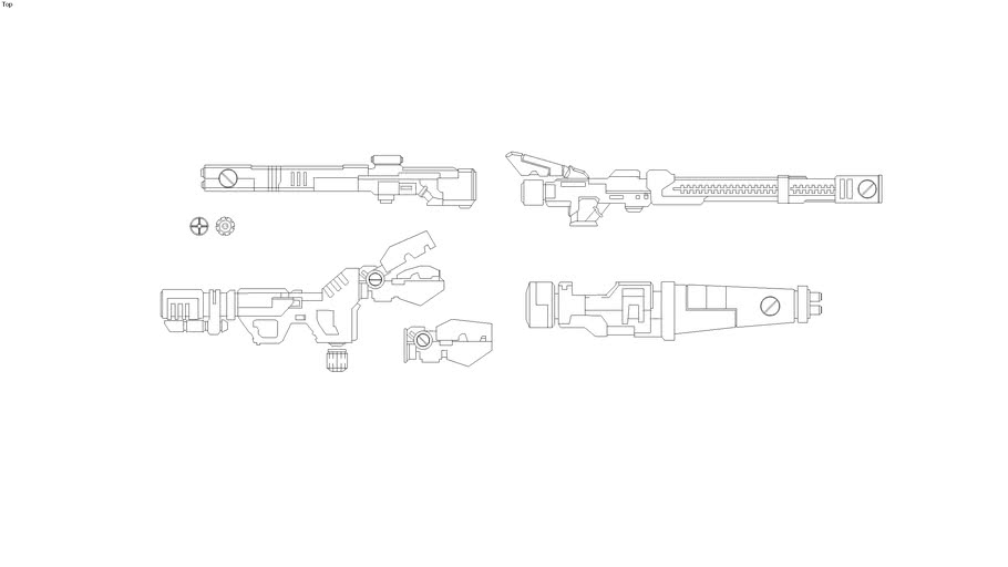 Tau Weapons | 3D Warehouse