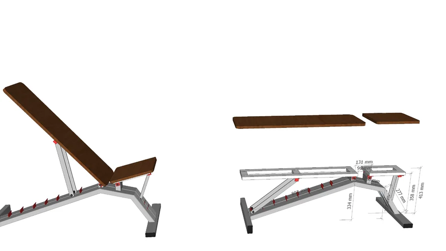 Gym+Bench | 3D Warehouse