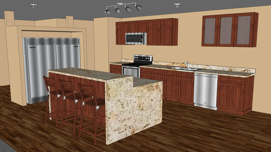 Kitchen Rendering | 3D Warehouse