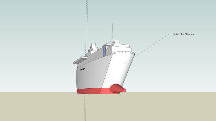 Red Flag's Magenta Cruise Ship | 3D Warehouse