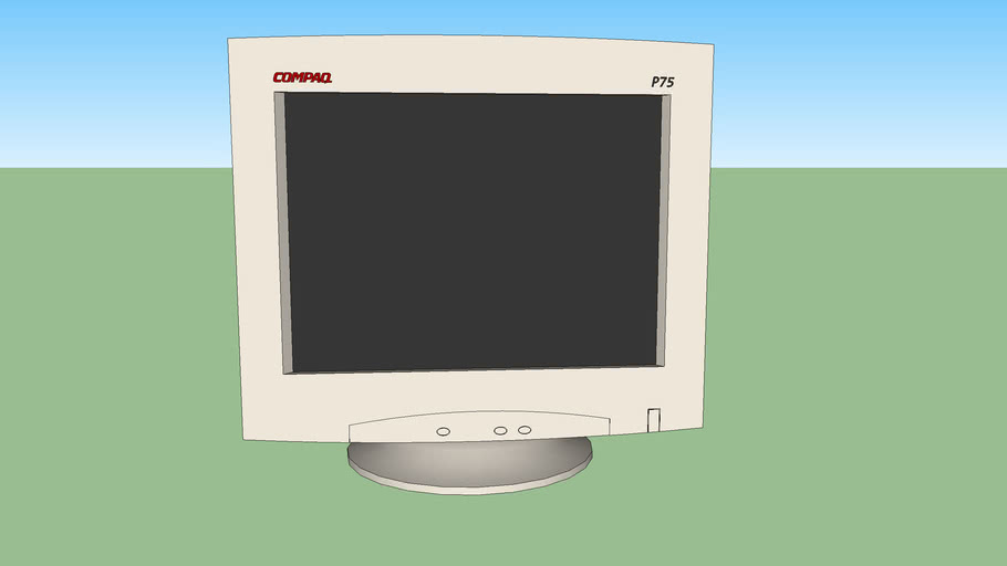 Compaq CRT monitor (model P75) | 3D Warehouse