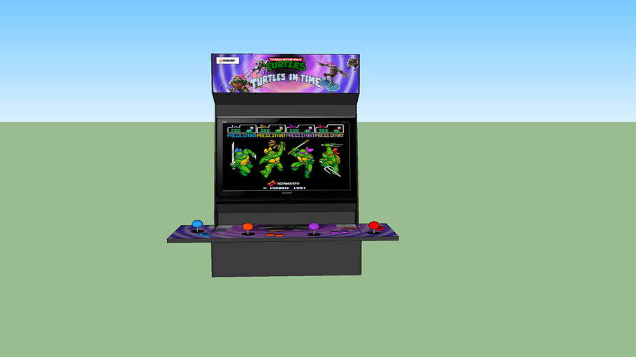 TMNT Table Top Arcade Cabinet | 3D Warehouse