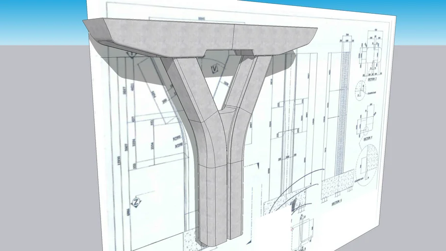Pier type Y, Y-Pier | 3D Warehouse