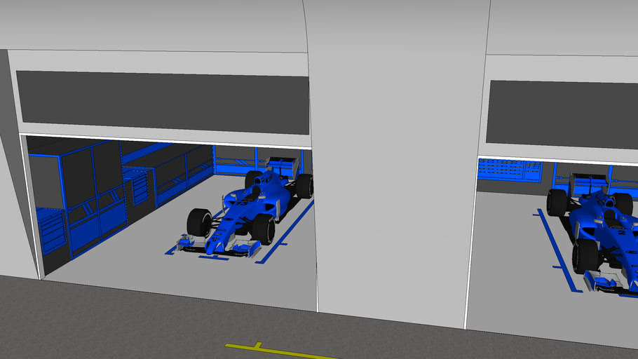 Formula 1 garage | 3D Warehouse