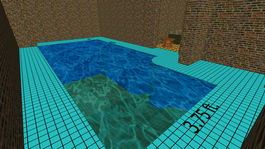 Home with a swimming pool - Sketchup 7. | 3D Warehouse