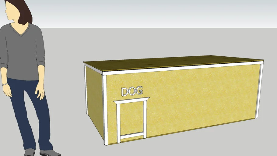 Large Simple Doghouse v.3 | 3D Warehouse