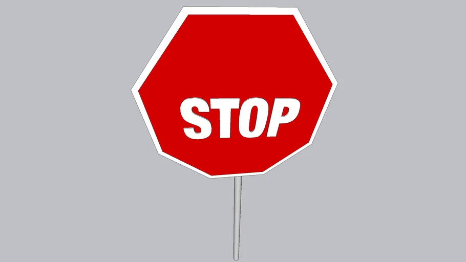 Stop sign (shenja stop) | 3D Warehouse