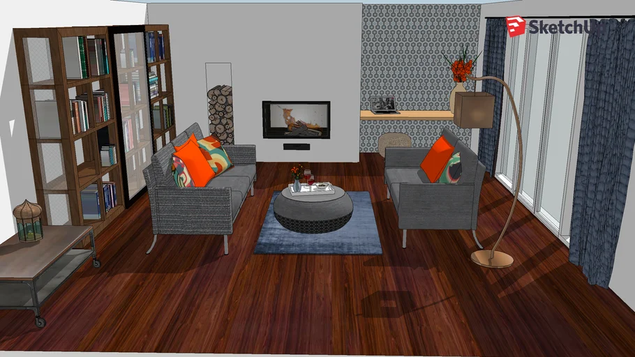 Vintage living room / Salon vintage | 3D Warehouse