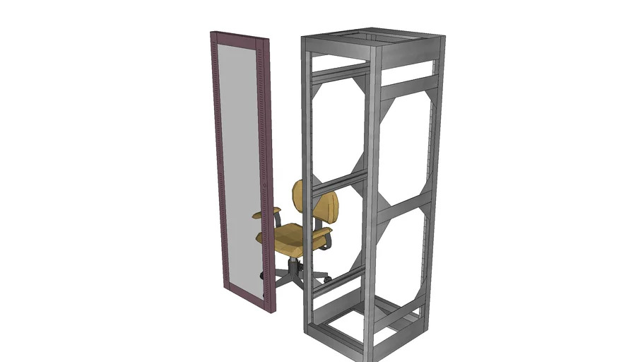 Winsted Rack W/Plex Door | 3D Warehouse