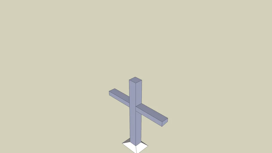 Large Stone Cross - no Jesus coz he alive | 3D Warehouse
