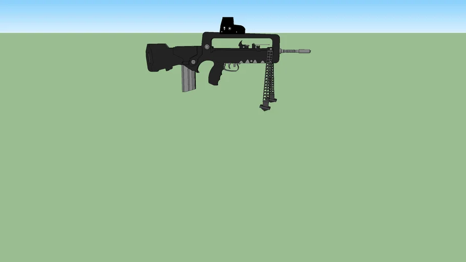 FAMAS / tripod + reflex scope | 3D Warehouse