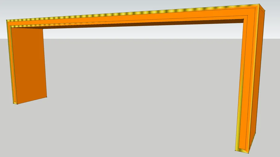 orange display table | 3D Warehouse