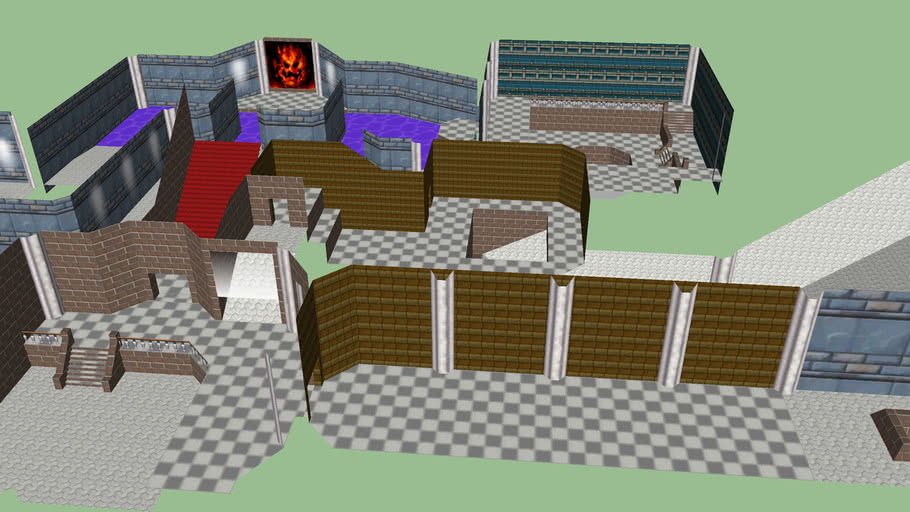 Super mario 64 - peachs castle - Basement | 3D Warehouse