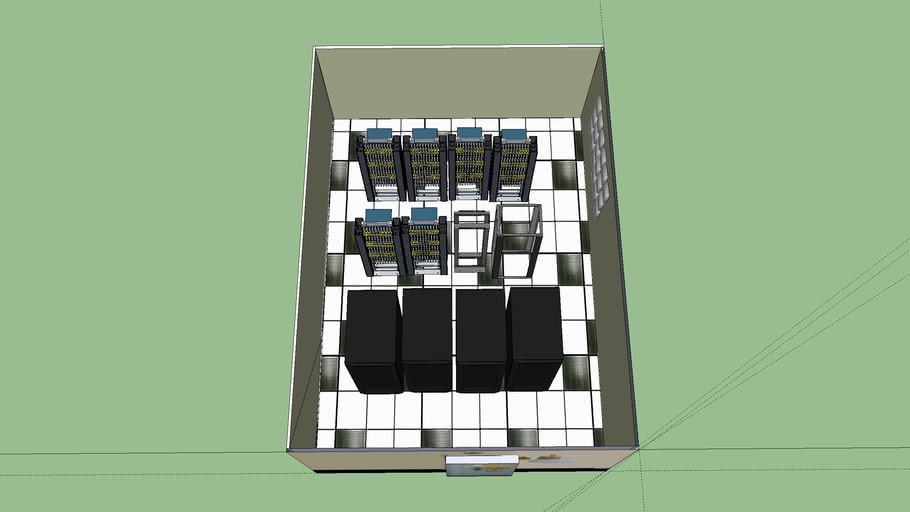 Server Room Patch Panel - Telcom | 3D Warehouse