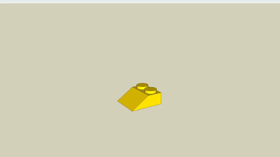 4 piece slant lego | 3D Warehouse