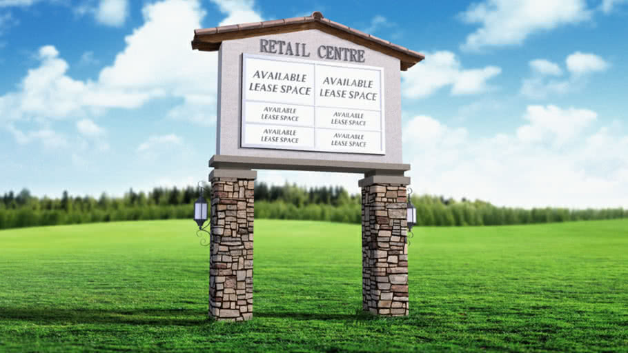 Spanish Style Pylon Signage | 3D Warehouse