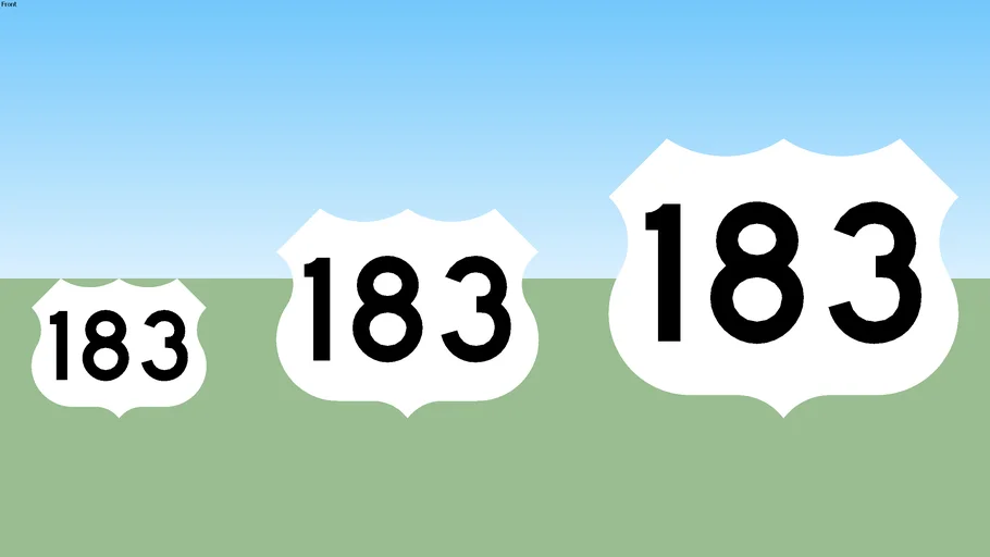 U.S. 183 Sign | 3D Warehouse