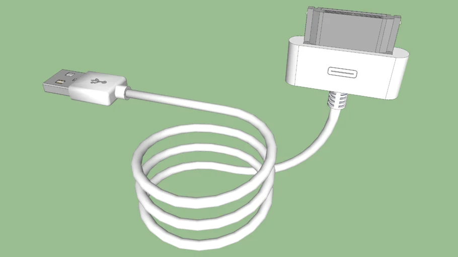 iPod/iPad/iPhone Cable | 3D Warehouse