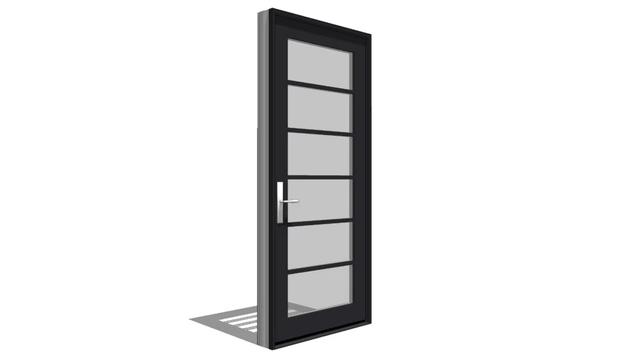 Pella Reserve Contemporary Out-Swing Hinged Door - Single Panel | 3D ...
