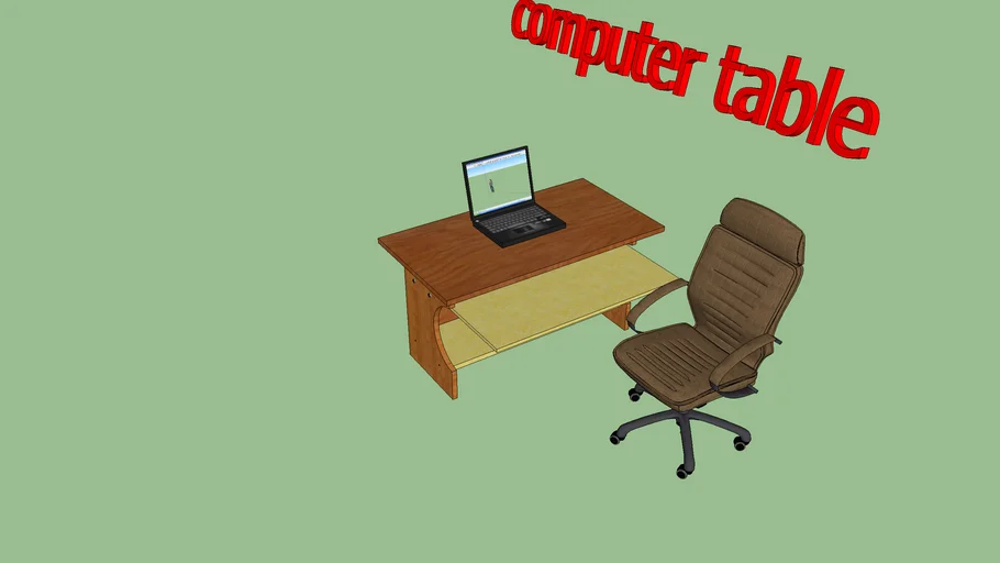 computer table | 3D Warehouse