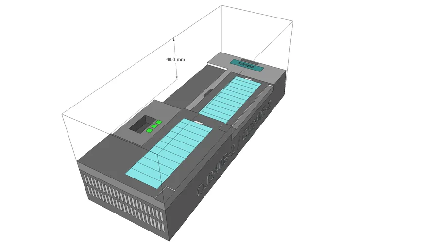 CONTROL UNIT CU240B-2 / CU240E-2 SINAMICS G120 (SIEMENS) | 3D Warehouse