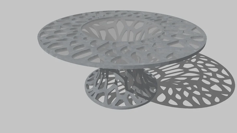 Voronoi Aluminum Coffee Table | 3D Warehouse