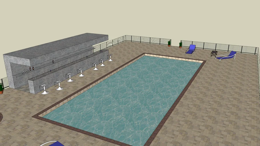 Pool and Bar | 3D Warehouse