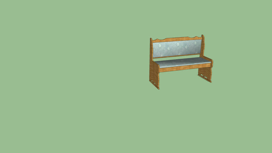 Upholstered Kitchen Bench Seating | 3D Warehouse