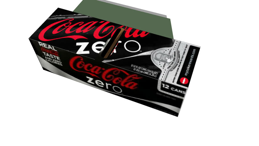 Coke zerO 12 can Fridge Pack | 3D Warehouse