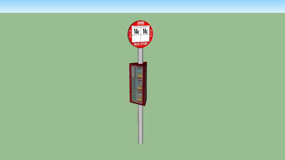 KMB Bus stop sign in Hong Kong, China | 3D Warehouse