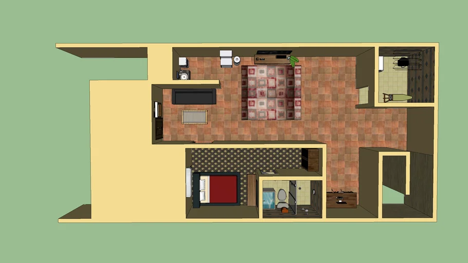 Denah Rumah 2 Tingkat Lantai 2 | 3D Warehouse